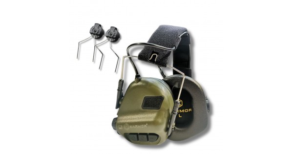 Earmor M31 MOD3 active headphones with ARC Rails helmet mount