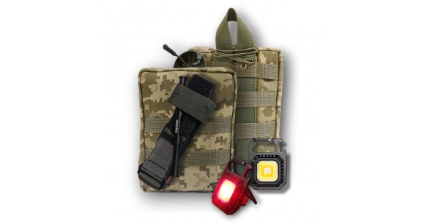 Completed IFAK first aid kit "Wolf" with two turnstiles, large, Pixel