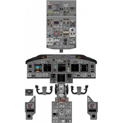Кабина Embraer ERJ 145 Cockpit poster - buy in Kyiv, price in Ukraine ...