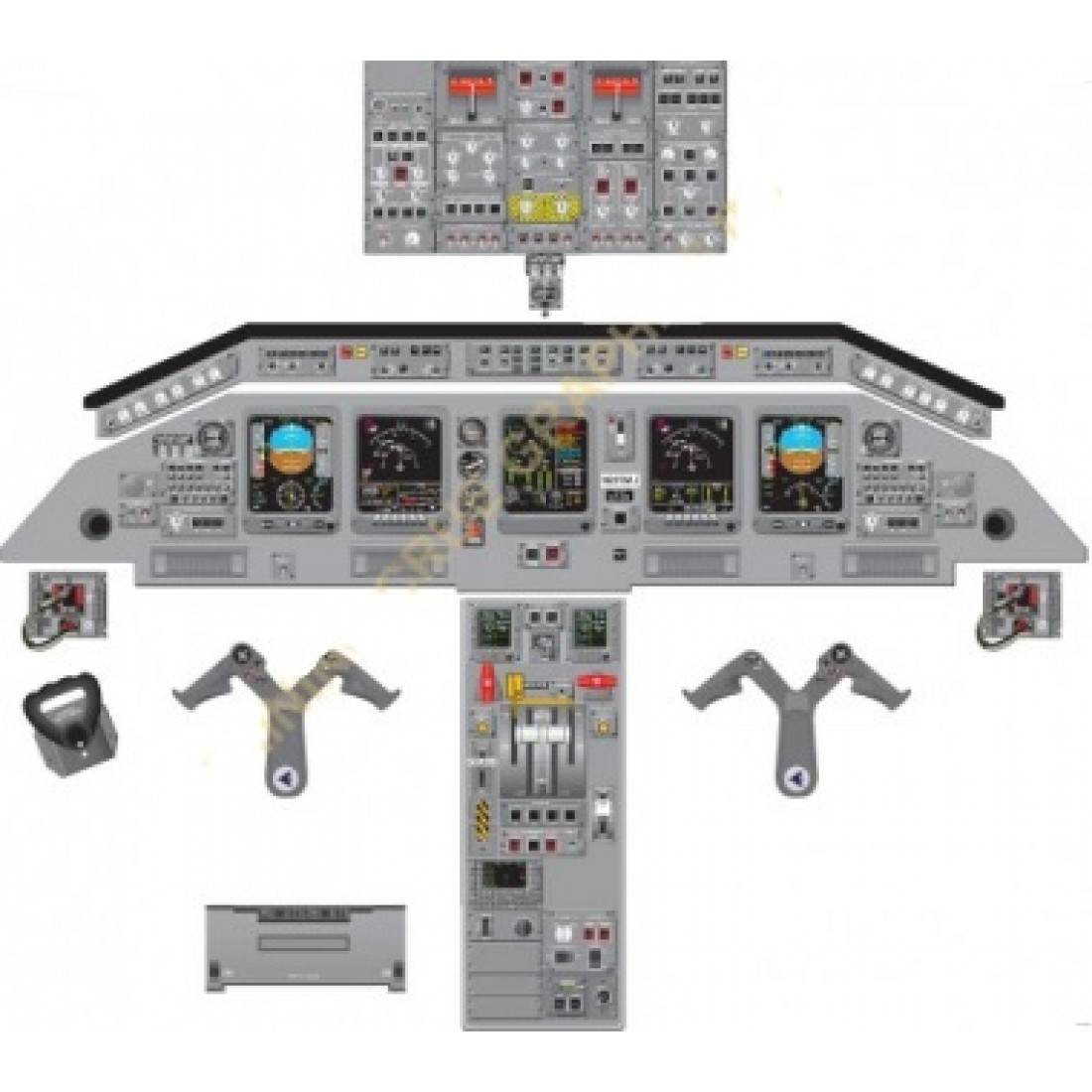 Кабина Embraer ERJ 145 Cockpit poster - buy in Kyiv, price in Ukraine ...