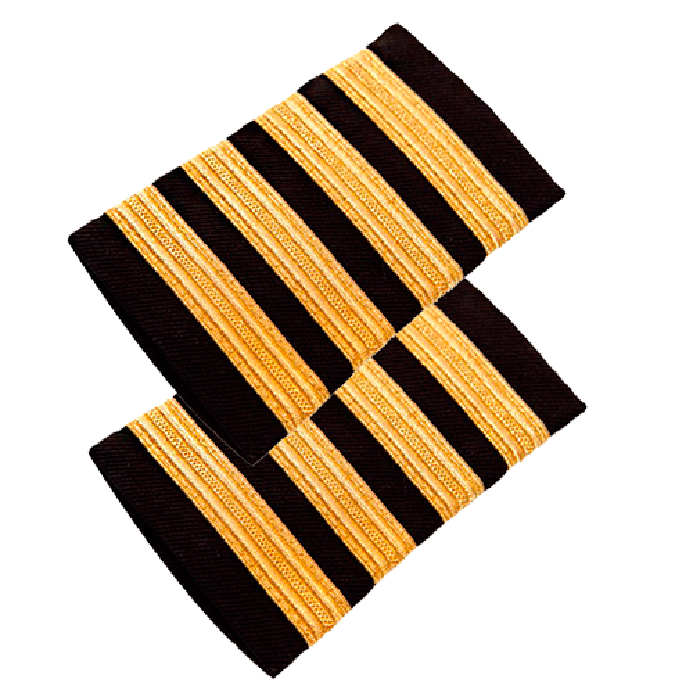 Pilot epaulets, 4 stripes (Gold) - buy in Kyiv, price in Ukraine | Crewshop