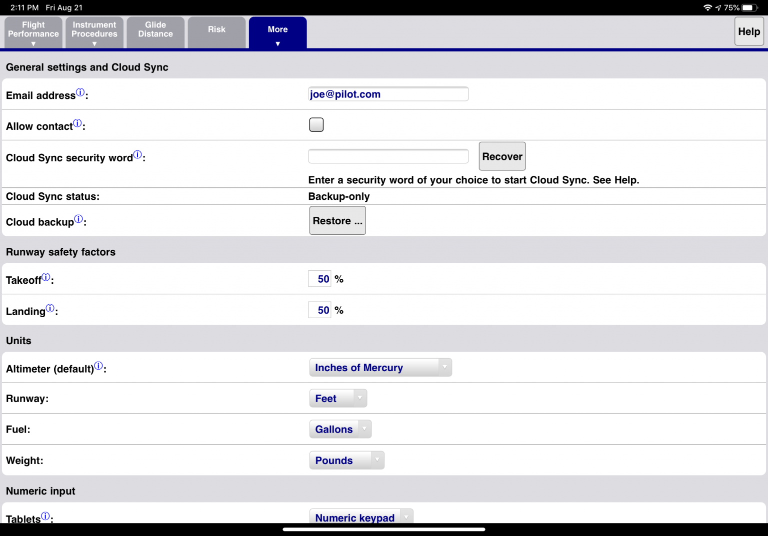 Бесплатные приложения POH Performance для планирования полетов: как они ...